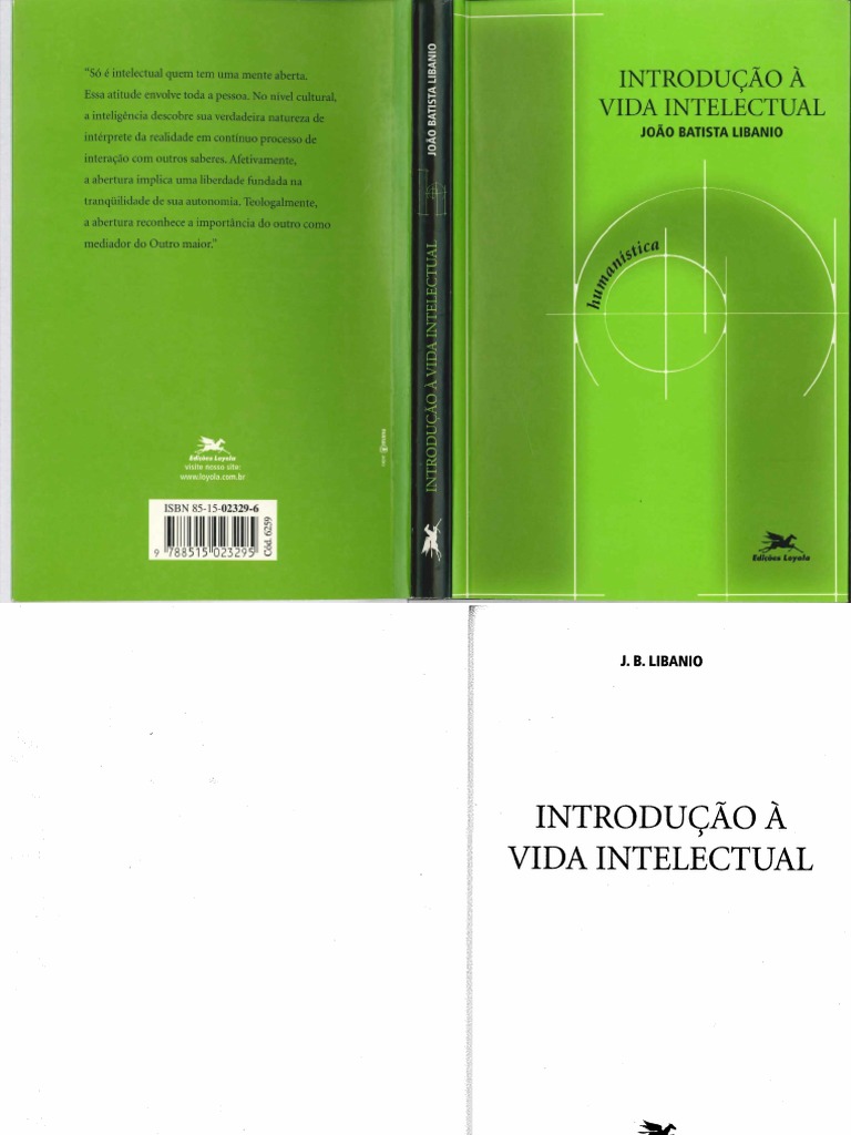 Introdução A Vida Intelectual - João Btista Libanio | PDF