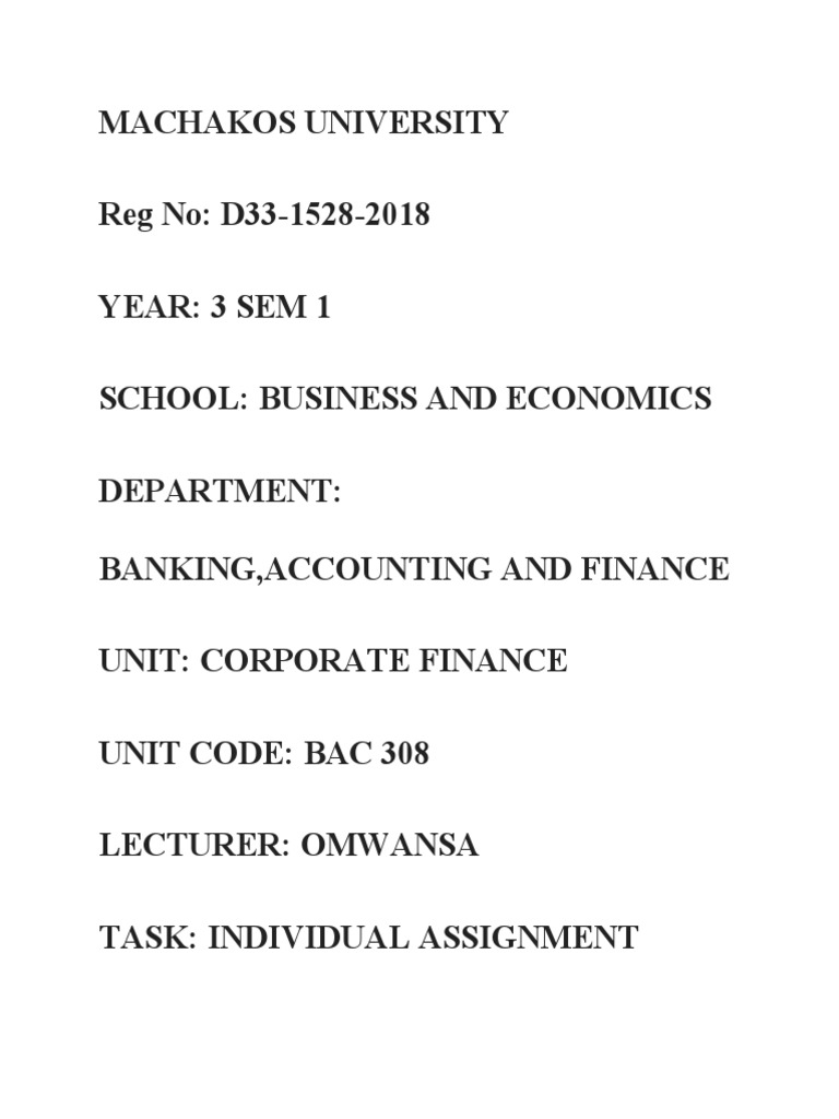 Bac 308 Assignment | PDF | Loans | Debt