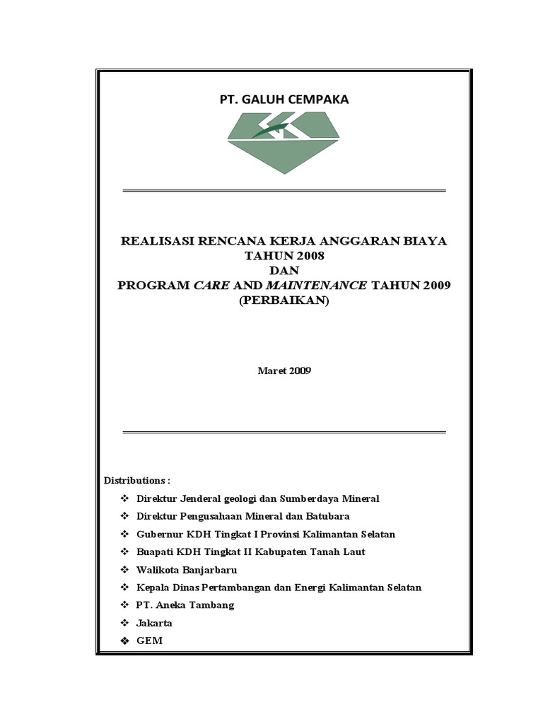 Project PT. Galuh Cempaka | PDF