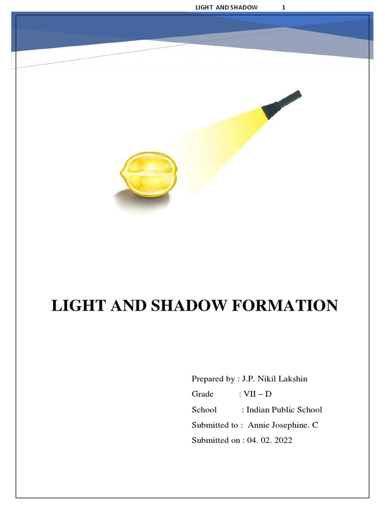 Light and Shadow Formation | PDF | Shadow | Light