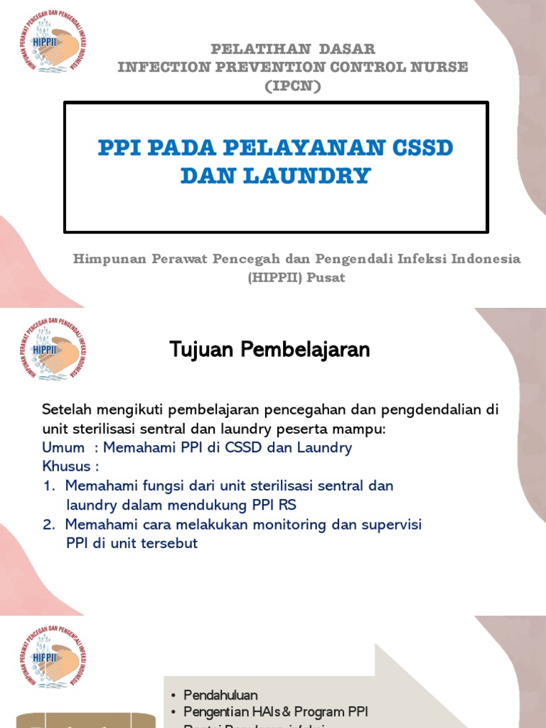PPI Di Unit CSSD Dan Laundry - Hippii - Rev2021 | PDF