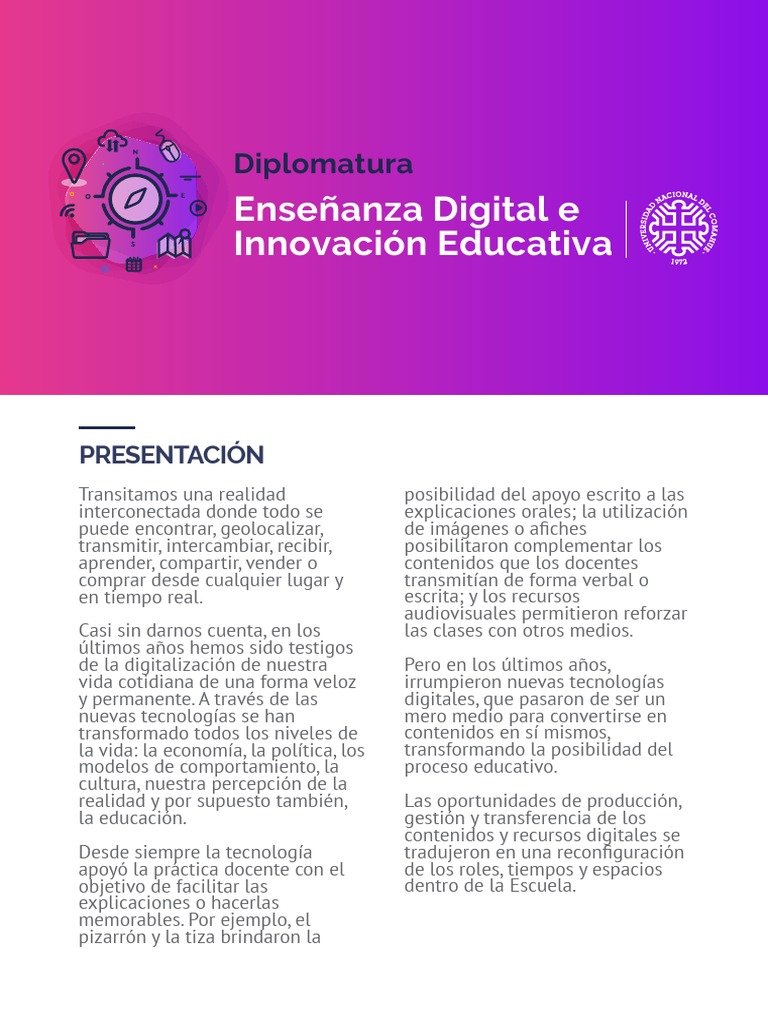 Ensenanza Digital e Innovacion Educativa | PDF | Tecnologia Educacional ...
