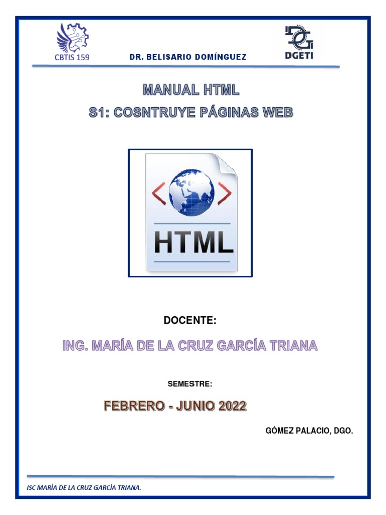 Manual Del Lenguaje HTML | PDF | HTML | Red mundial