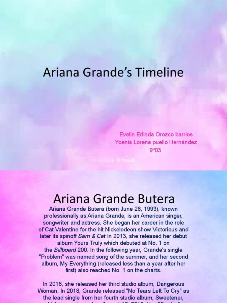 Ariana Grande Diapositiva | PDF | Annie (Musical) | Dance Pop