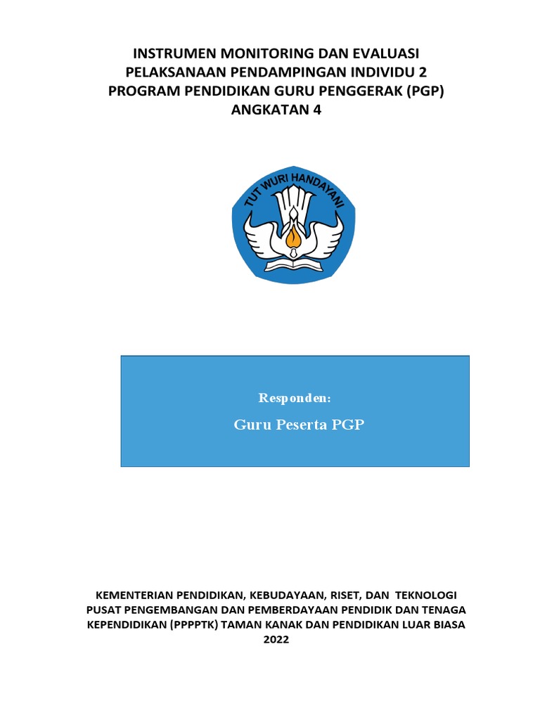 Instrumen Monev PI 2 - Angk 4 | PDF