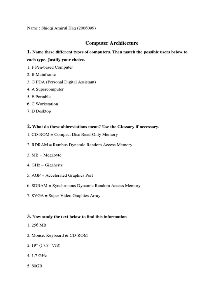 Computer Architecture 1 | PDF | Cache (Computing) | Computer Data Storage
