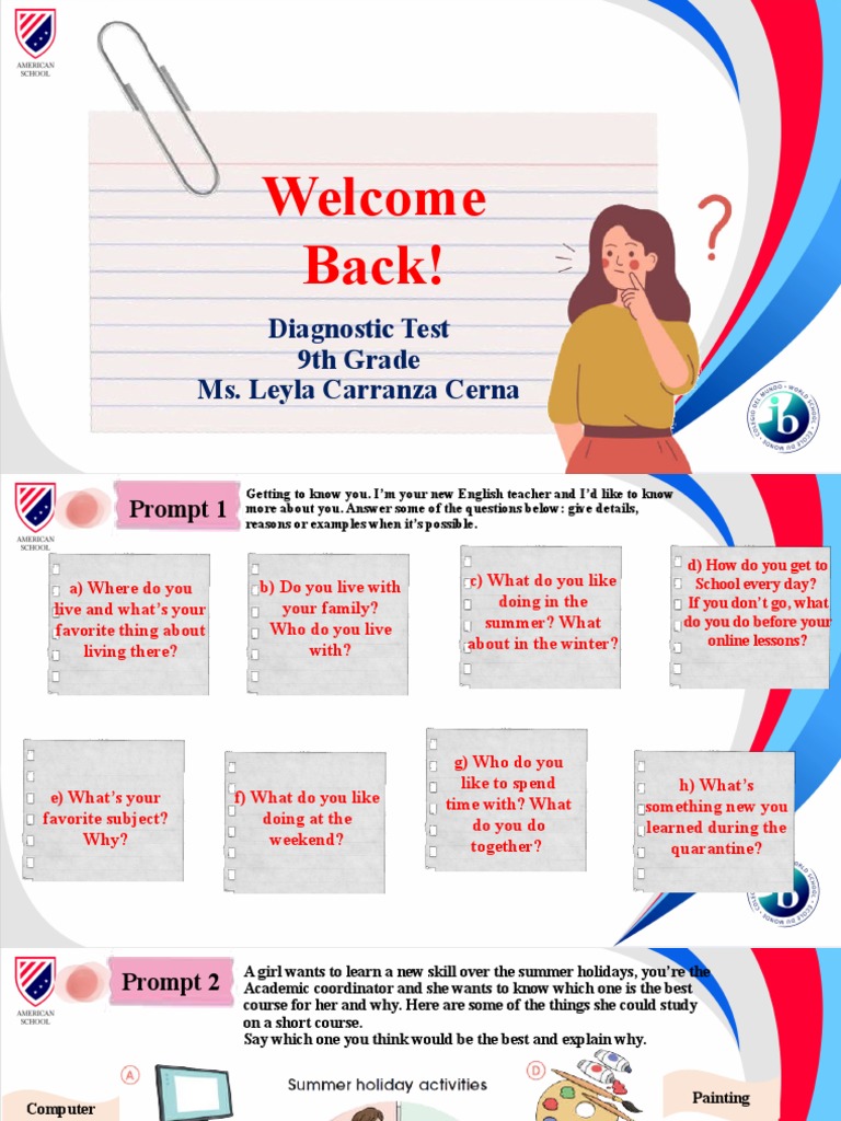 9th Grade English Diagnostic Test | PDF | Cognition | Cognitive Science