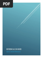 Menú Referencias de Word | PDF | Bibliografía | Microsoft Word