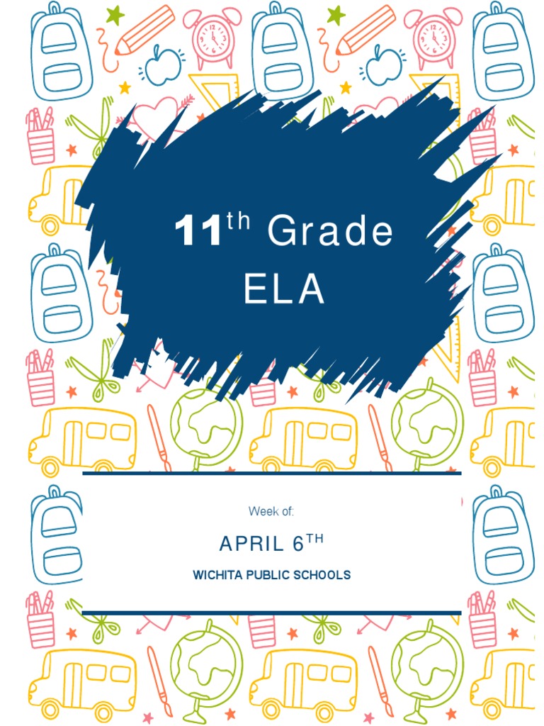 11th Grade ELA-Week 2 | PDF | Narrative | Individualized Education Program