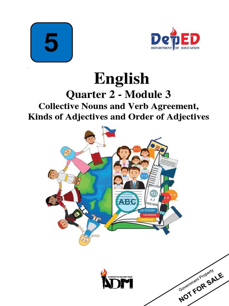 English: Quarter 2 - Module 3 | PDF | Grammatical Number | Adjective