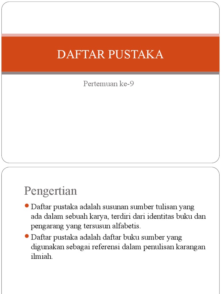 Daftar Pustaka Indo | PDF