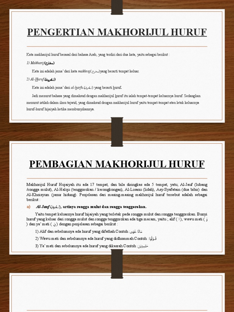 Makharijul Huruf Dan Sifat Huruf | PDF