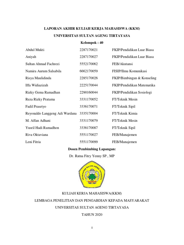 Laporan Akhir KKM | PDF