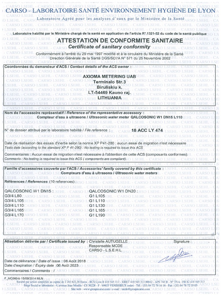 ACS Certificate | PDF