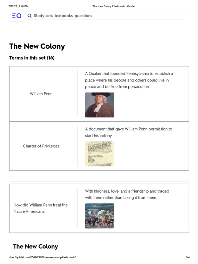 The New Colony Flashcards | PDF | Slavery | Unfree Labour