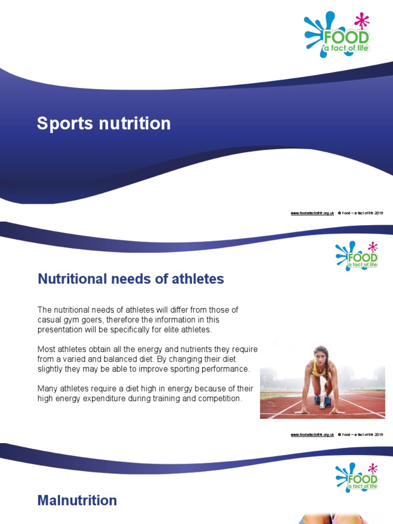 Sports Nutrition PPT 1416he | PDF | Dieting | Glycogen
