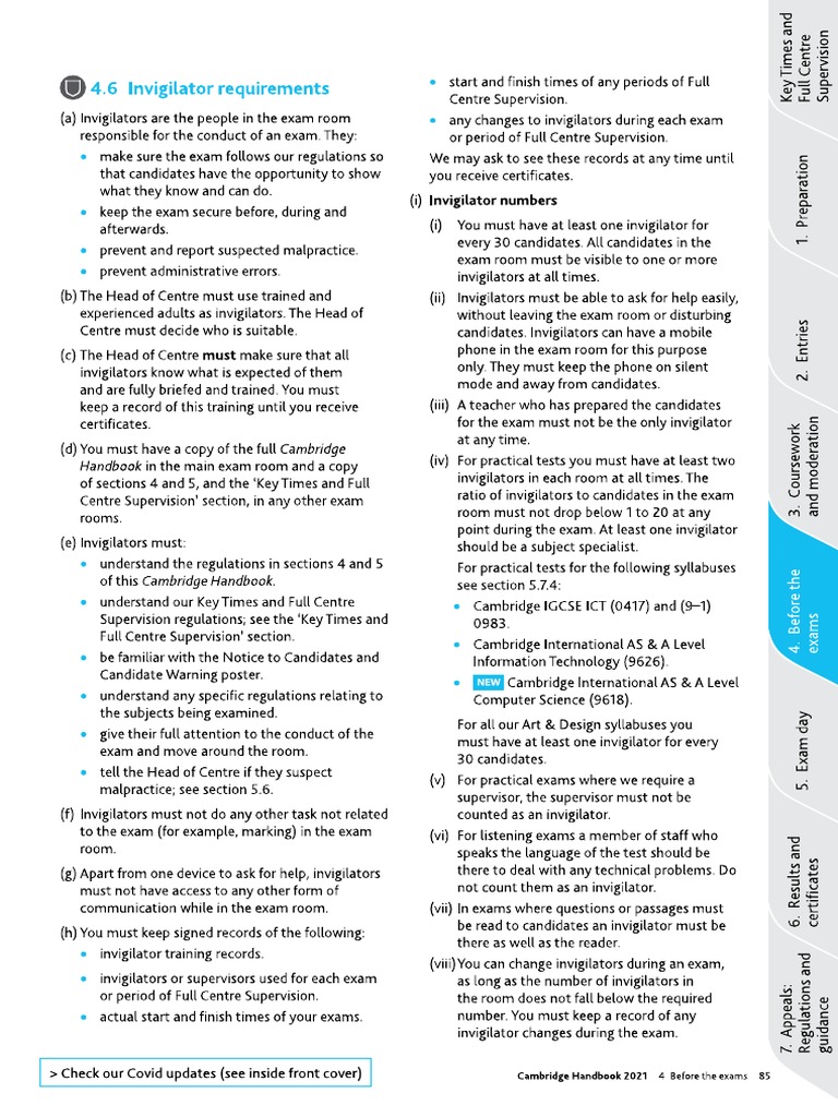 Invigilator Requirments | PDF