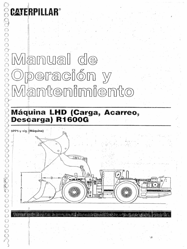 Manual Operacion Mantenimiento CAT - R1600G | PDF
