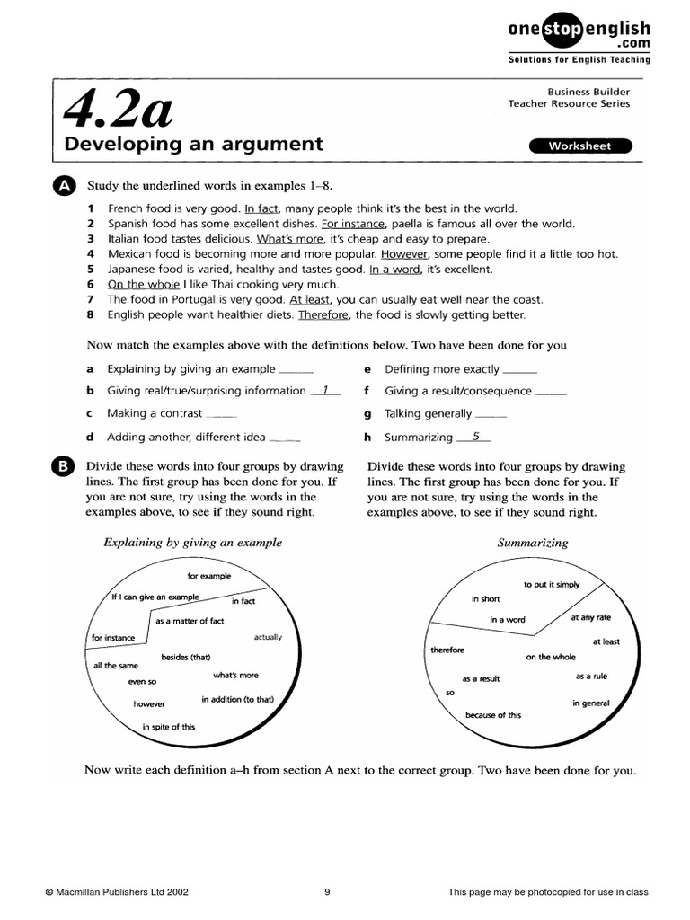 Developing An Argument | PDF