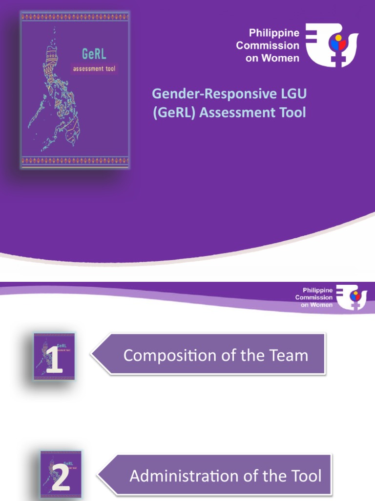 Gender-Responsive Lgu (Gerl) Assessment Tool | PDF | Governance | Gender