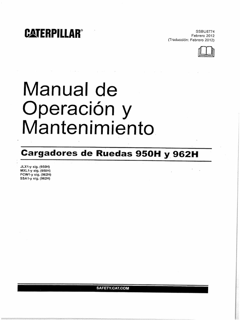 Manual de Operacion y Mantenimiento de CARGADOR SOBRE RUEDAS 950H y ... Manual de Operacion y Mantenimiento de CARGADOR SOBRE RUEDAS 950H y ...