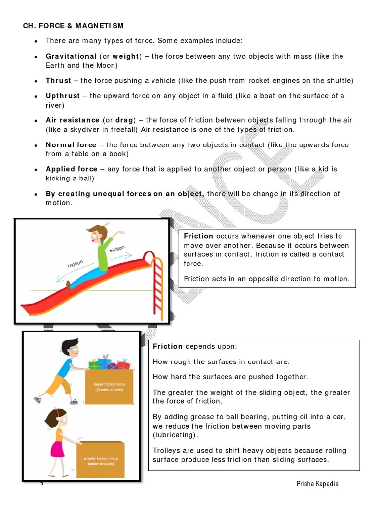 Forces and Magnetism Explained | PDF