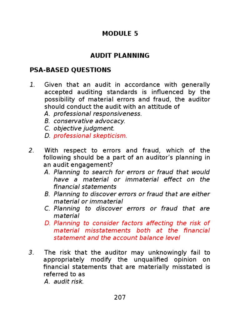 5 Audit Planning | PDF | Financial Audit | Audit