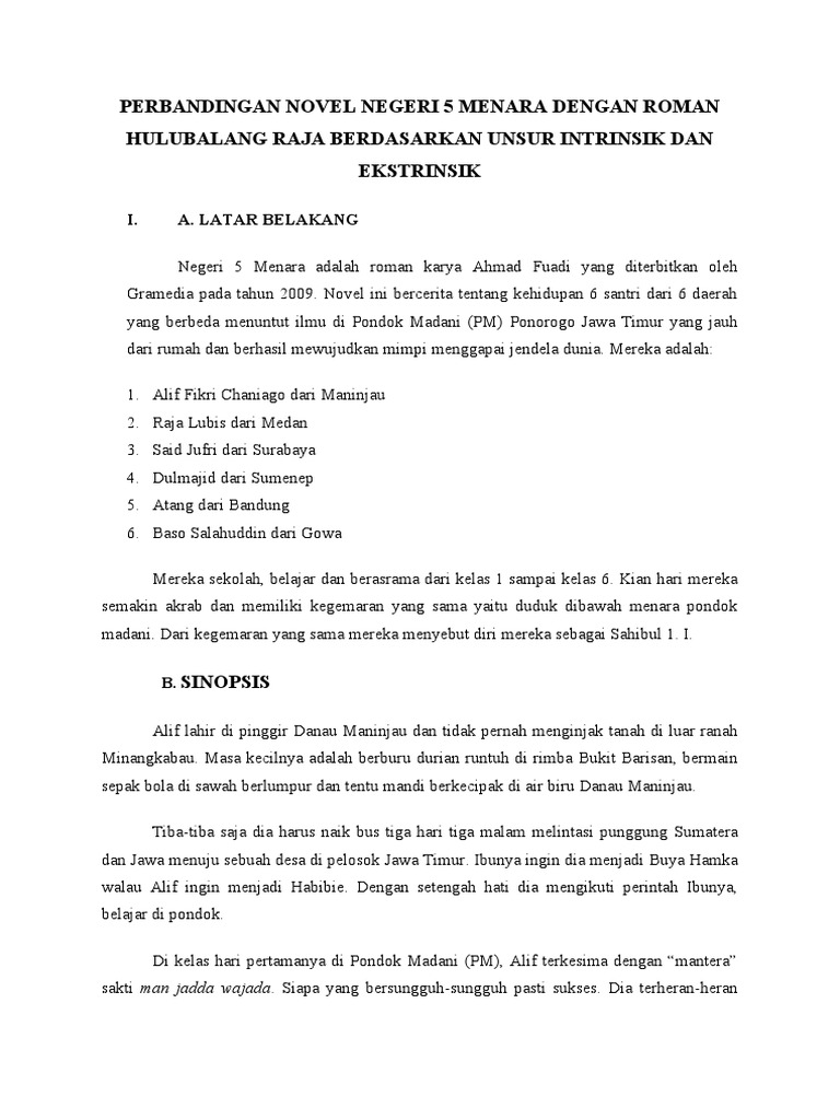 Negeri 5 Menara 1 | PDF