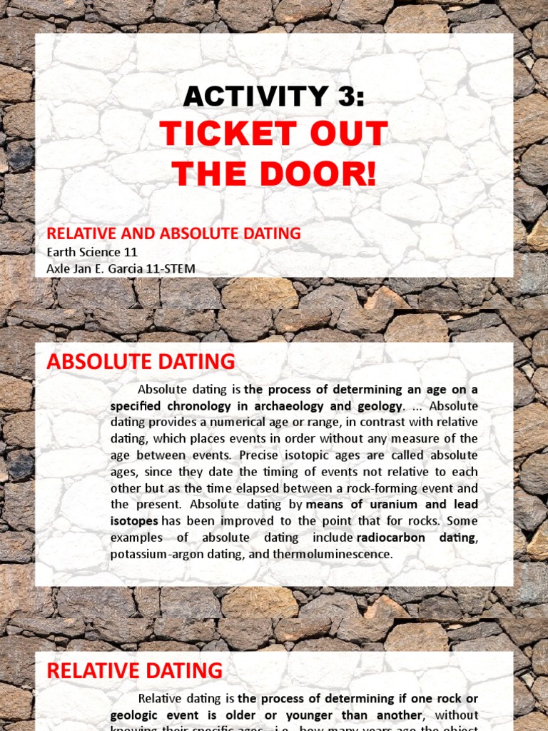 Relative vs. Absolute Dating in Science | PDF | Geology | Science