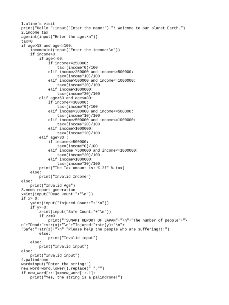 Python Handson | PDF | Software Development | Computer Science