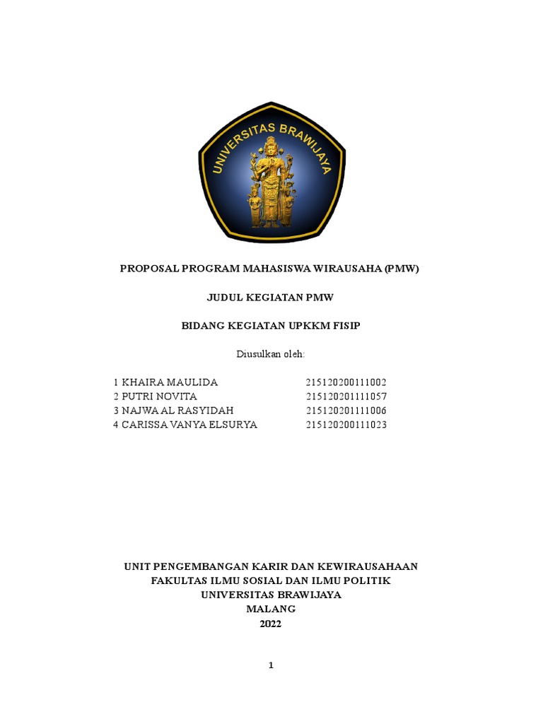 Proposal PMW Deodorant Alami | PDF | Karier & Perkembangan | Bisnis