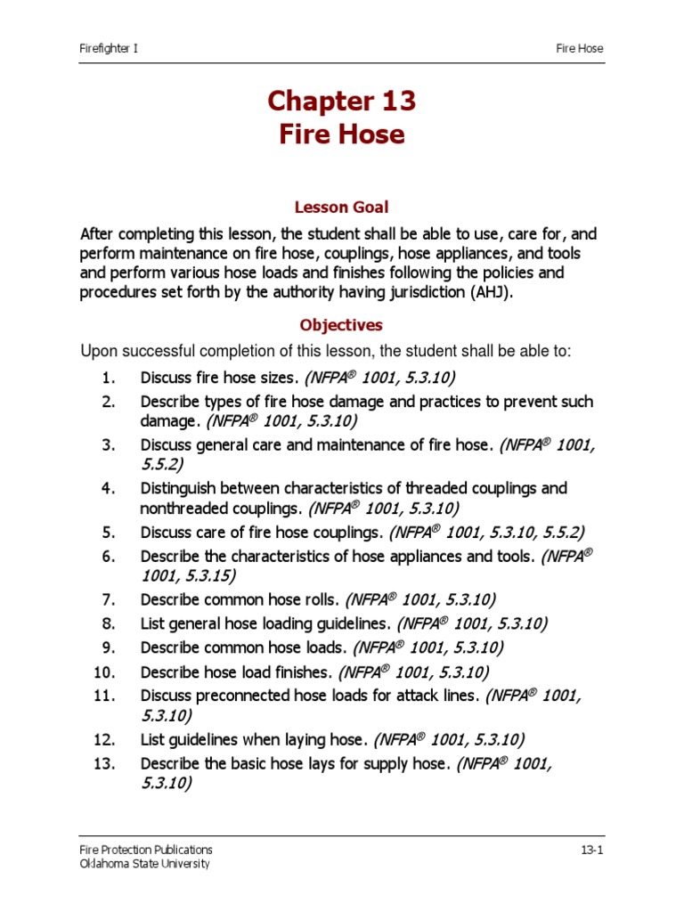 13-Fire Hose | PDF | Fire Engine