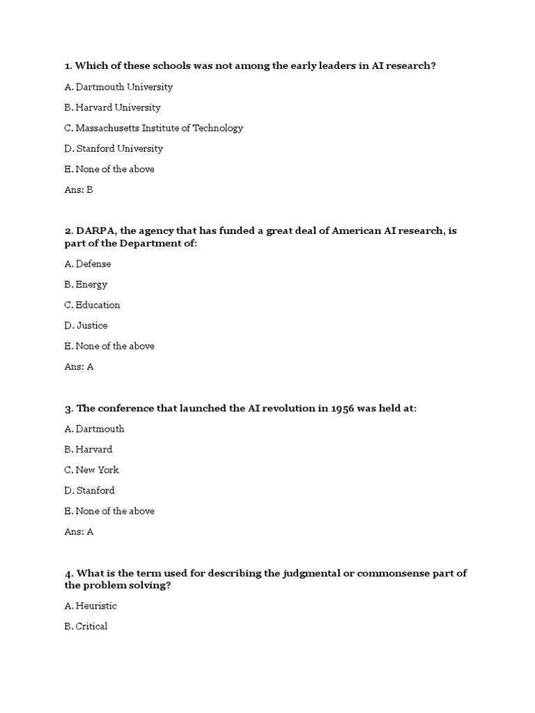 Eti Chapter 1 MCQ | PDF | Artificial Intelligence | Intelligence (AI ...