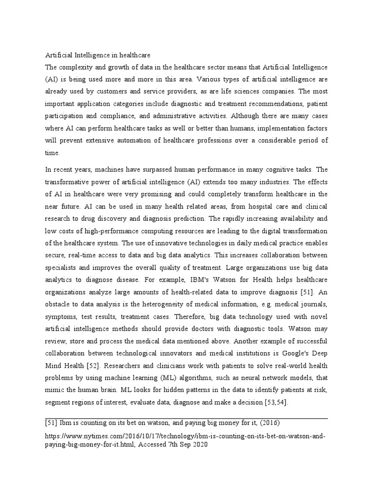 Artificial Intelligence in healthcare22-MODIFED | PDF | Health Care | Medical Imaging