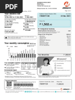 Sample of PLDT Bill | PDF | Credit Card | Cheque