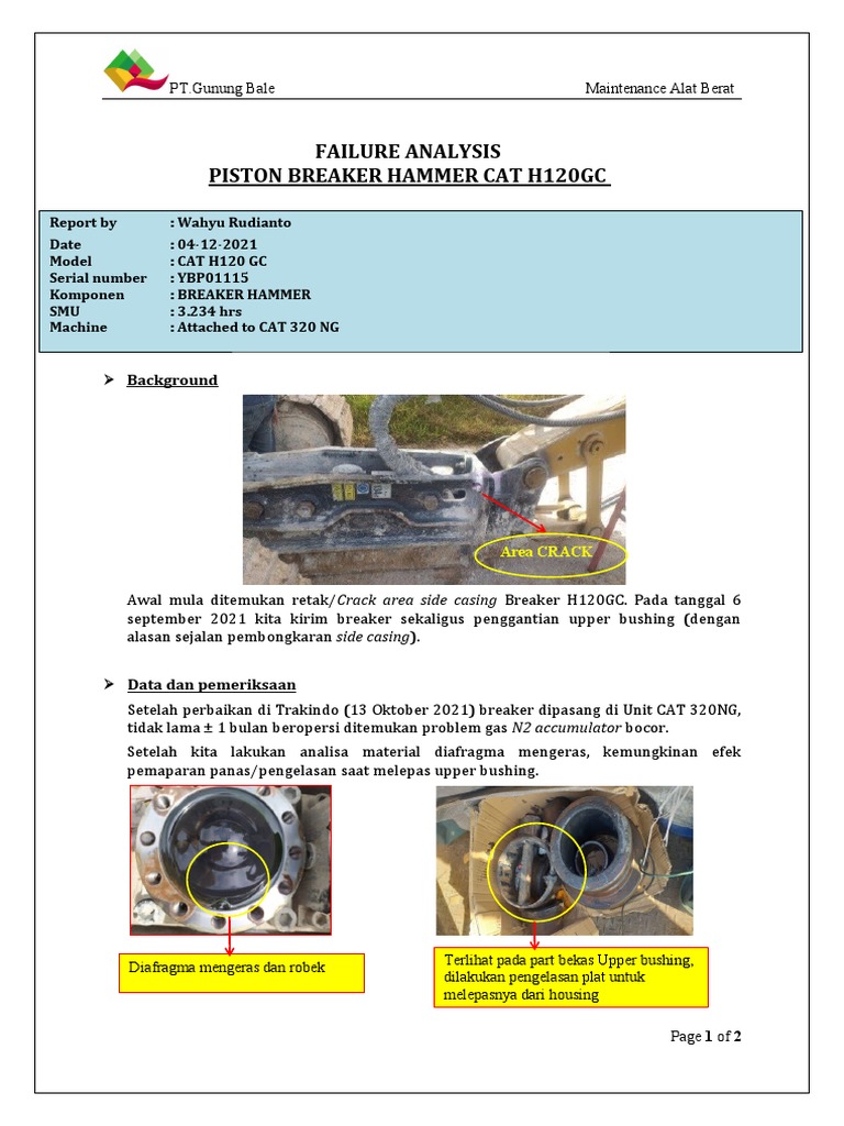 FA Breaker CAT H120GC | PDF