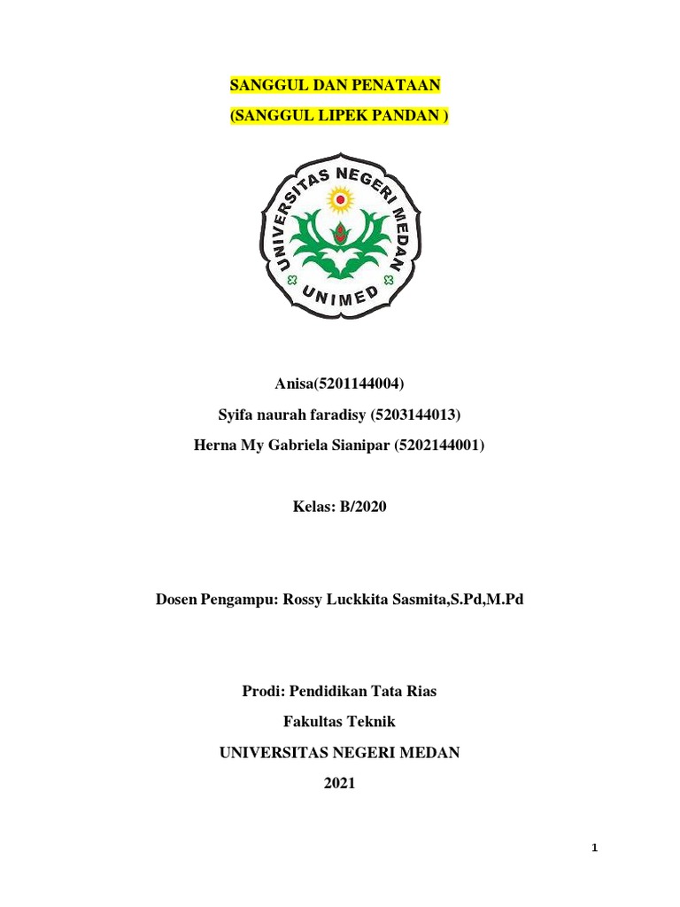 Sanggul Lipek Pandan | PDF