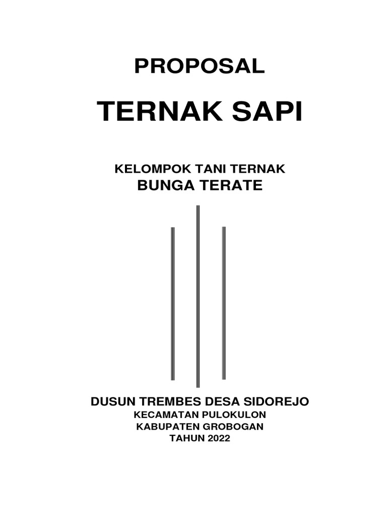 KELULUSAN PROPOSAL PEMBIBITAN TERNAK SAPI | PDF