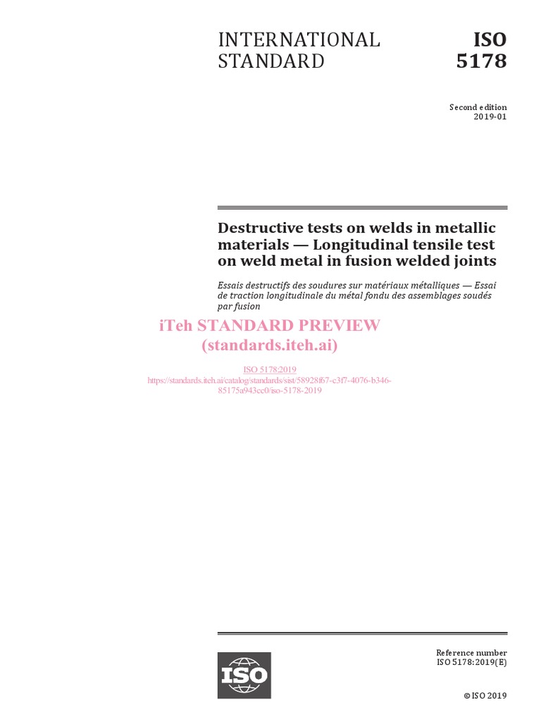 Iso 5178 (2019) | PDF | International Organization For Standardization ...