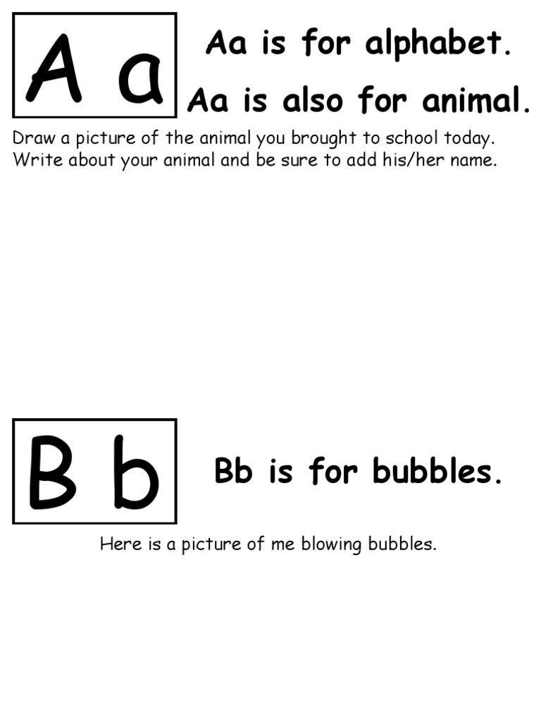 Aa Is For Alphabet. Aa Is Also For Animal | PDF | Collation | Latin Script