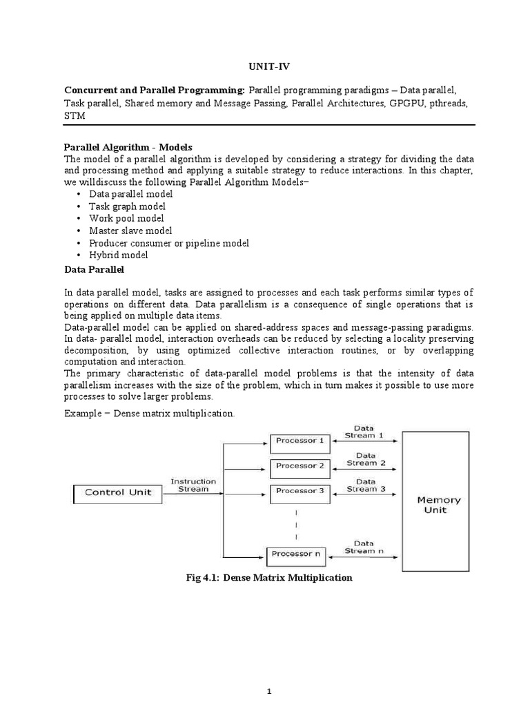 CPP Unit-4 | PDF | Message Passing Interface | Central Processing Unit