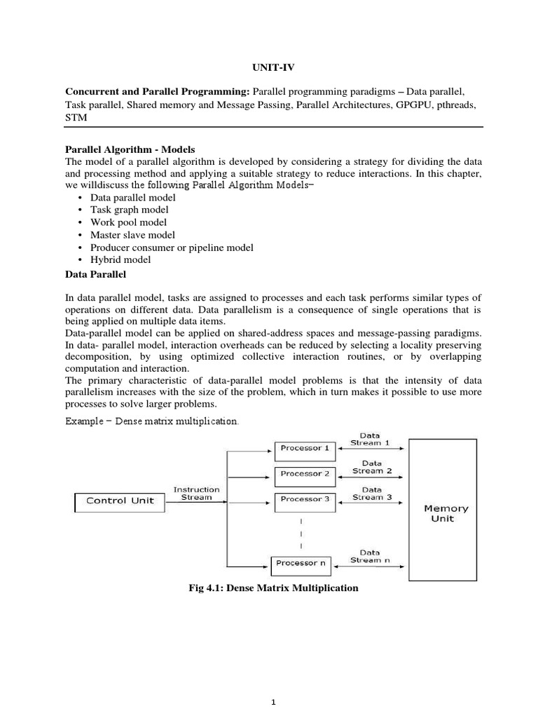 CPP Unit-4 | PDF | Message Passing Interface | Central Processing Unit
