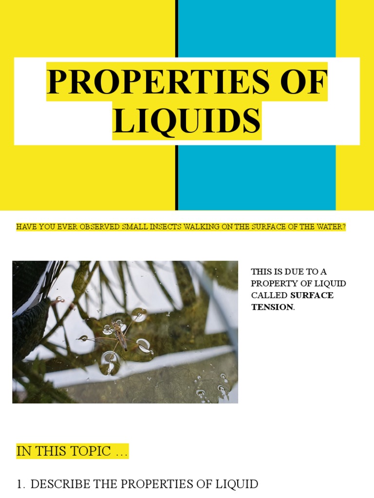 Properties of Liquids and Their Behavior | PDF | Liquids | Solvation