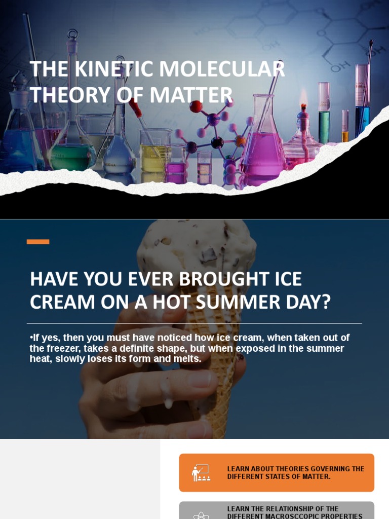 The Kinetic Molecular Theory of Matter | PDF | Atomic Nucleus | Atoms