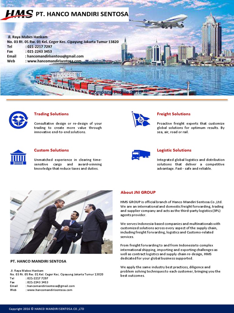 Company Profile | PDF | Supply Chain Management | Logistics