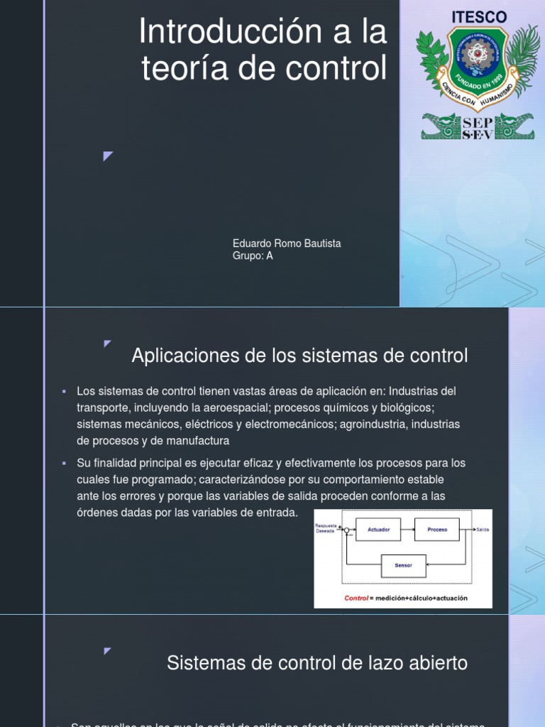 Teoria Del Control | PDF | Sistema de control | Ingenieria Eléctrica