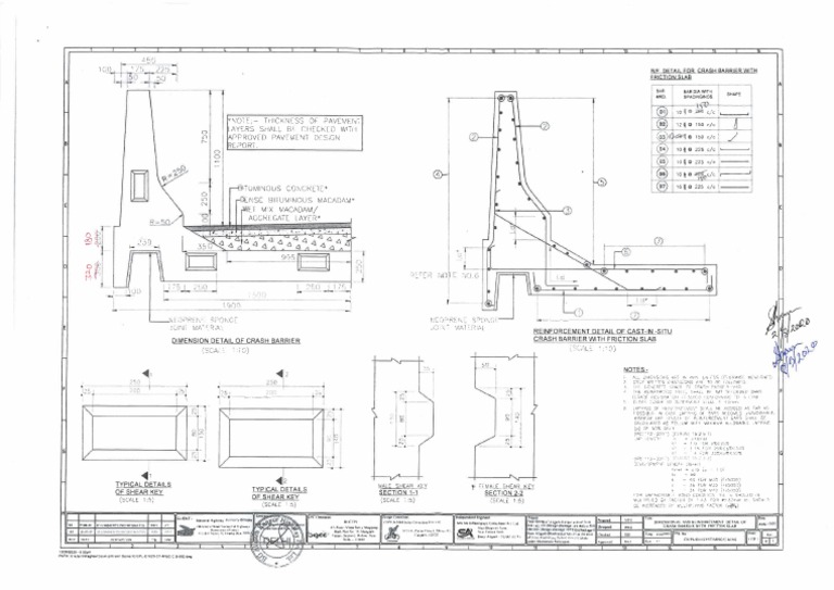 Crash Barrier Drawing | PDF