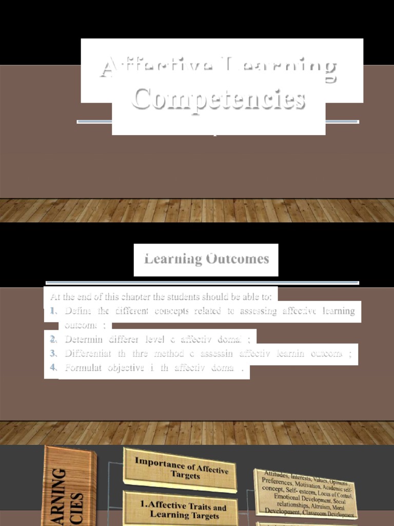 Assessing Affective Learning Outcomes | PDF | Attitude (Psychology ...