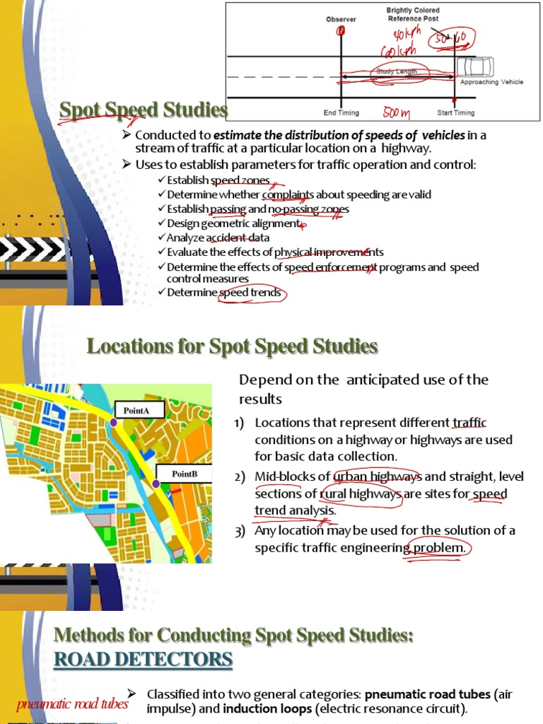 Spot Speed Studies | PDF | Mean | Traffic