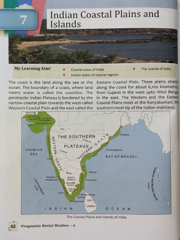 Indian Coastal Plains Map Indian Physiography: Coastal Plains